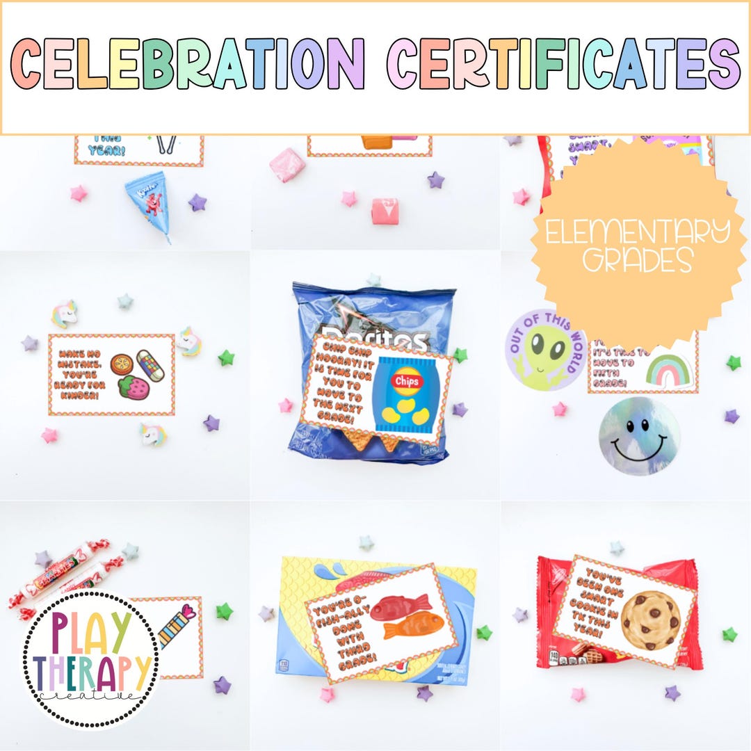 End of the Year Student Gift Celebration Certificates | Graduation ...
