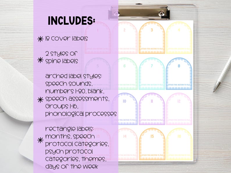 Pastel File Folder Tabs, Labels | Pastel Classroom Decor | Modern ...