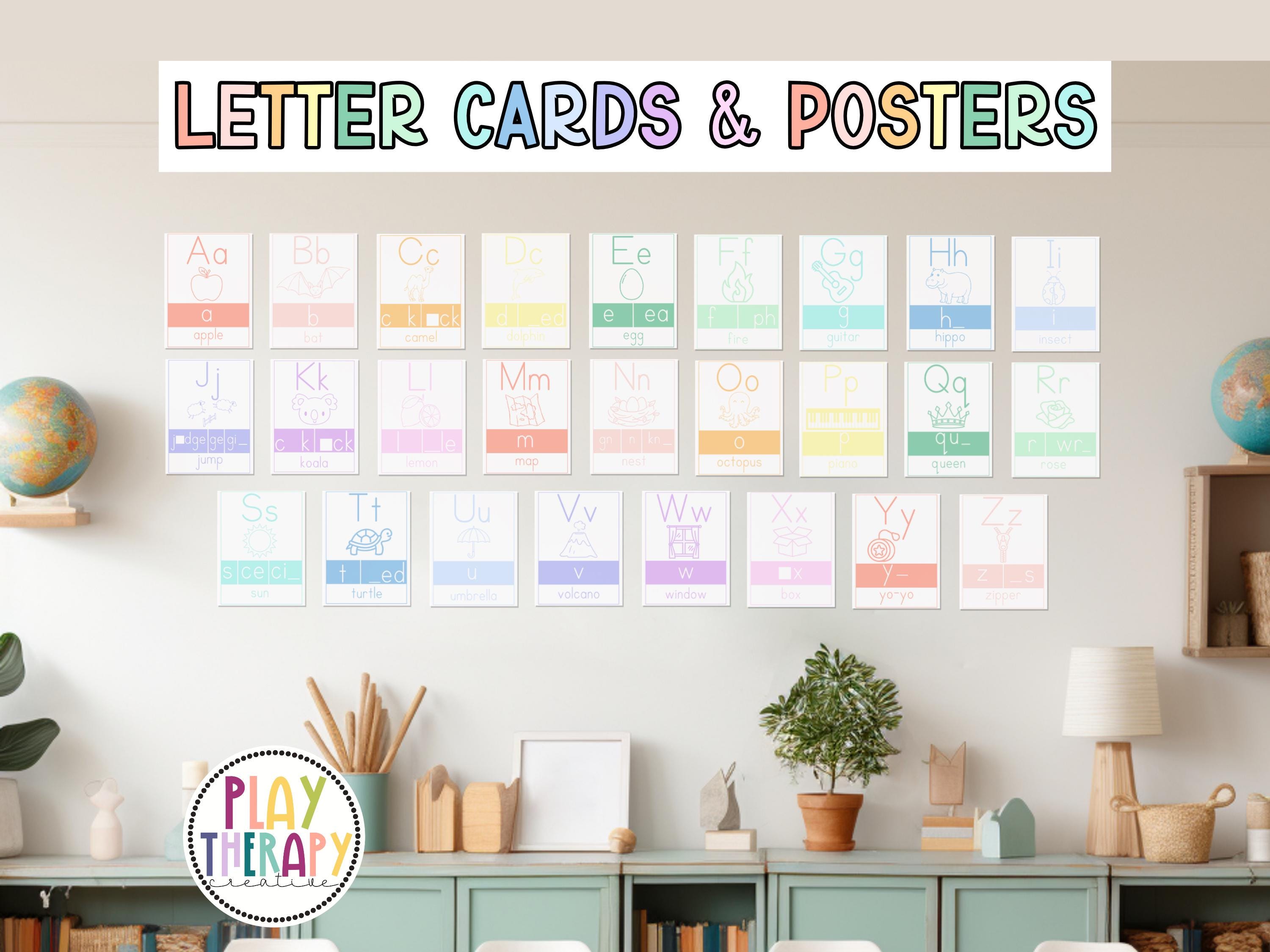 Classroom Alphabet Posters | Bulletin Board Wall Art | Classroom Decor ...