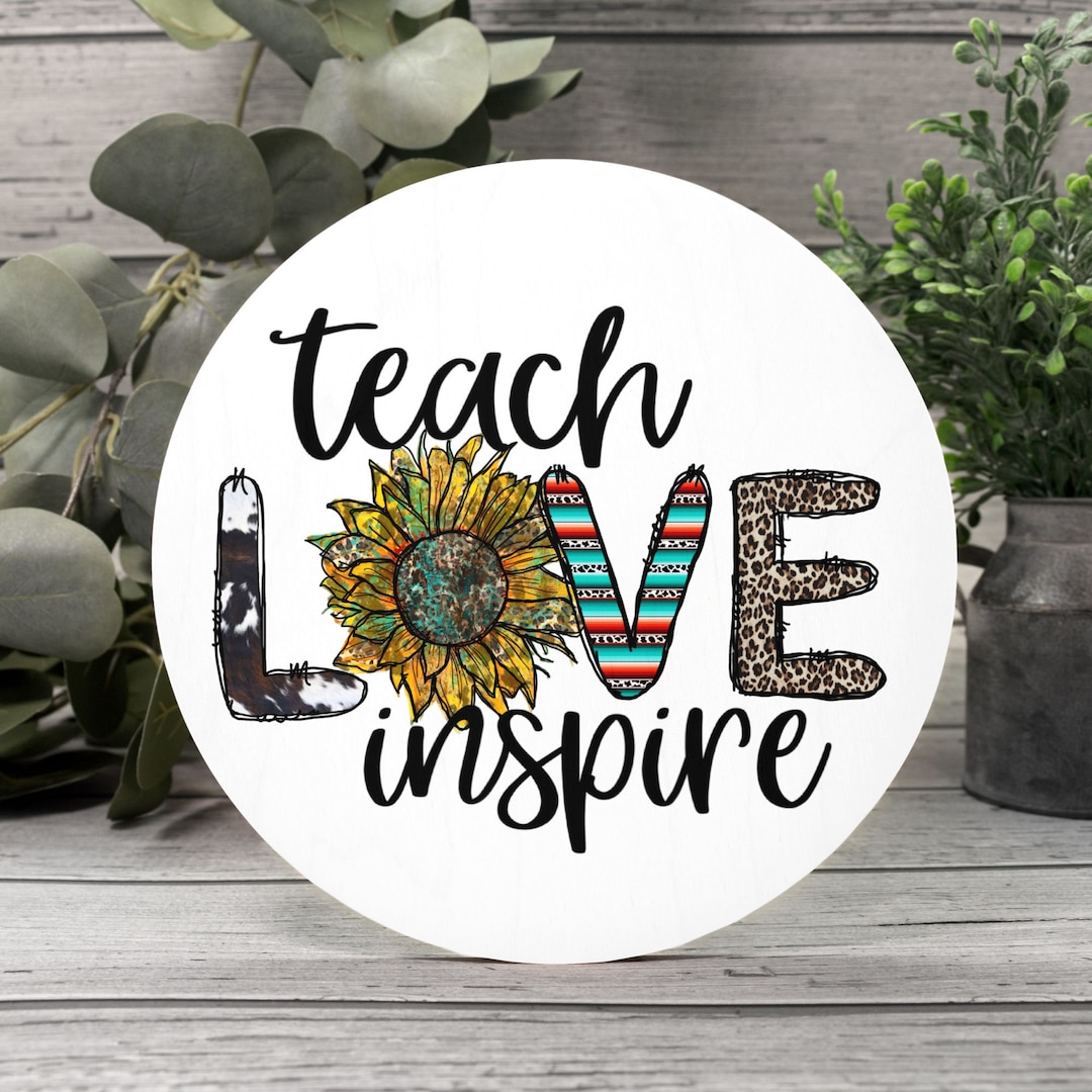 Teacher Door Signs for Classrooms / Round Wood Door Sign / Classroom ...