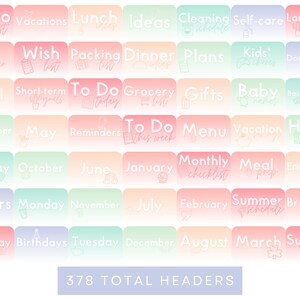 350+ Ombre Pastels | Google Keep Headers for Parents | Organize Your ...
