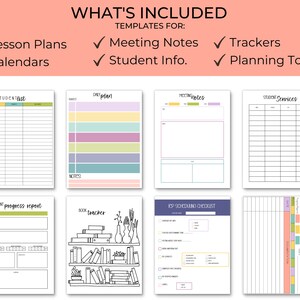 Printable Special Education Teacher Planner Digital Download Calendar ...