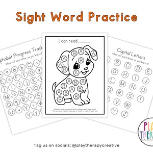 Dot Marker Alphabet Practice Coloring Pages | Capital + Lowercase ...