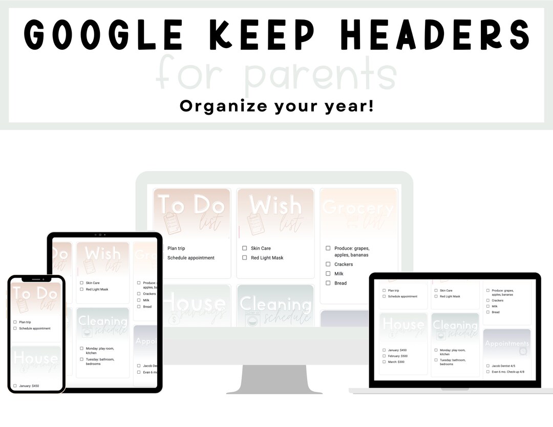 350 Ombre Neutral Google Keep Headers for Parents Organize Your Digital ...