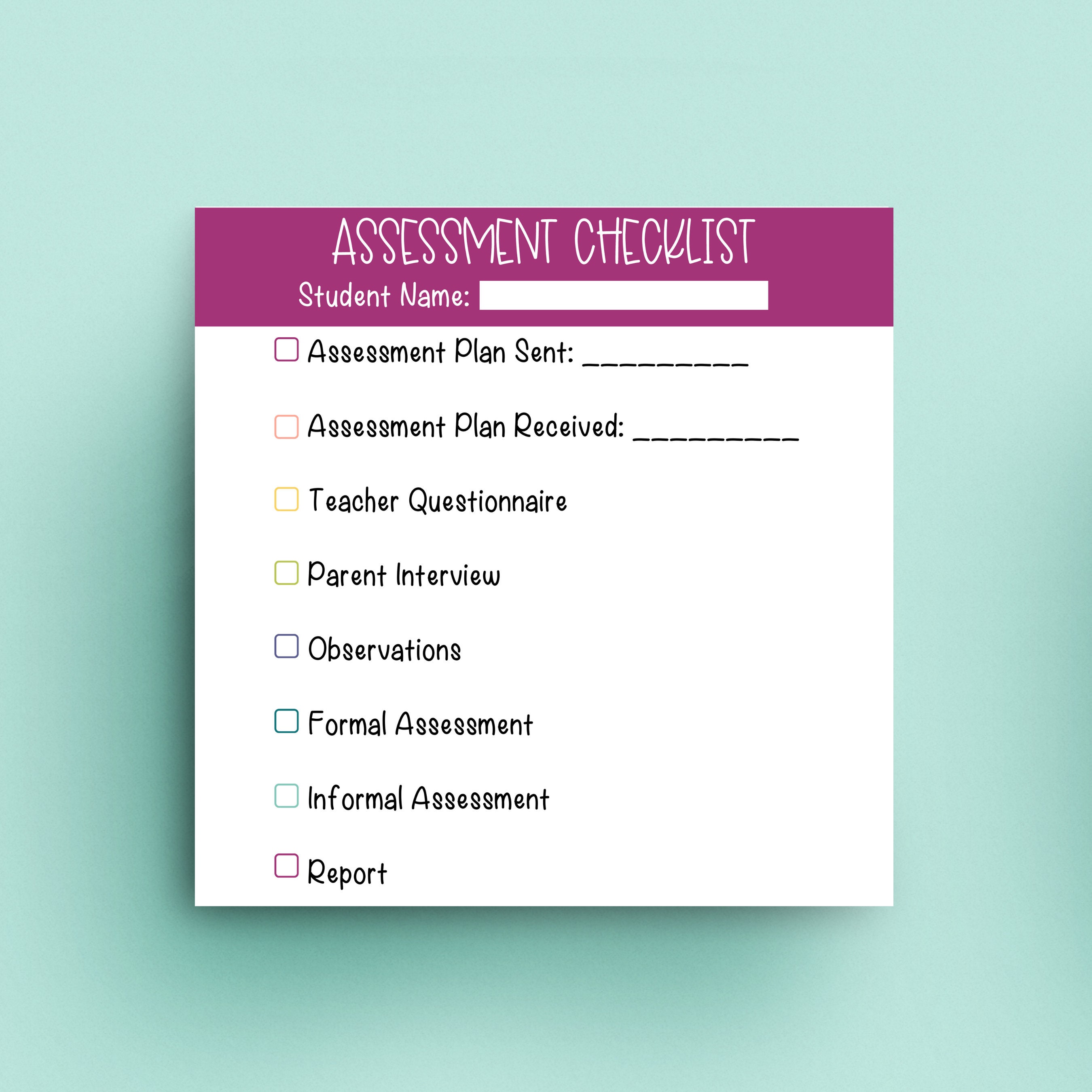 Assessment Tracker Sticky Notes / SLP Sticky Notes / Data - Etsy