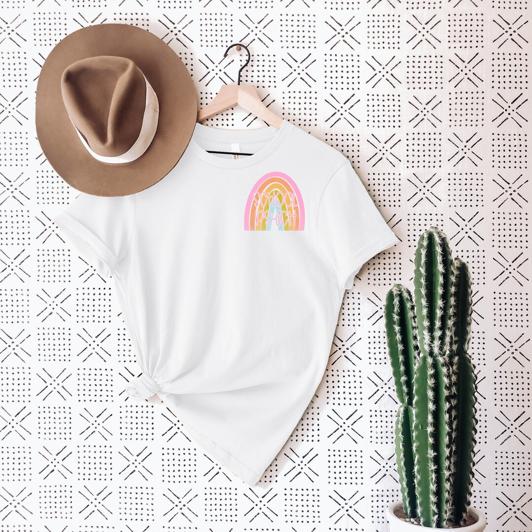 School Psych Rainbow Tee / School Psych Grad Gift / School Psych ...