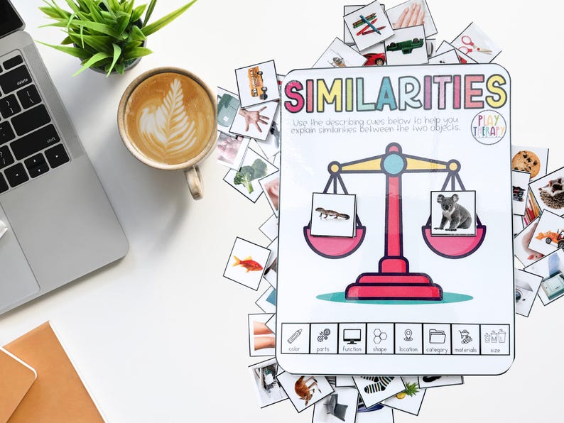Similarities and Differences Activity for Speech Therapy | Compare ...