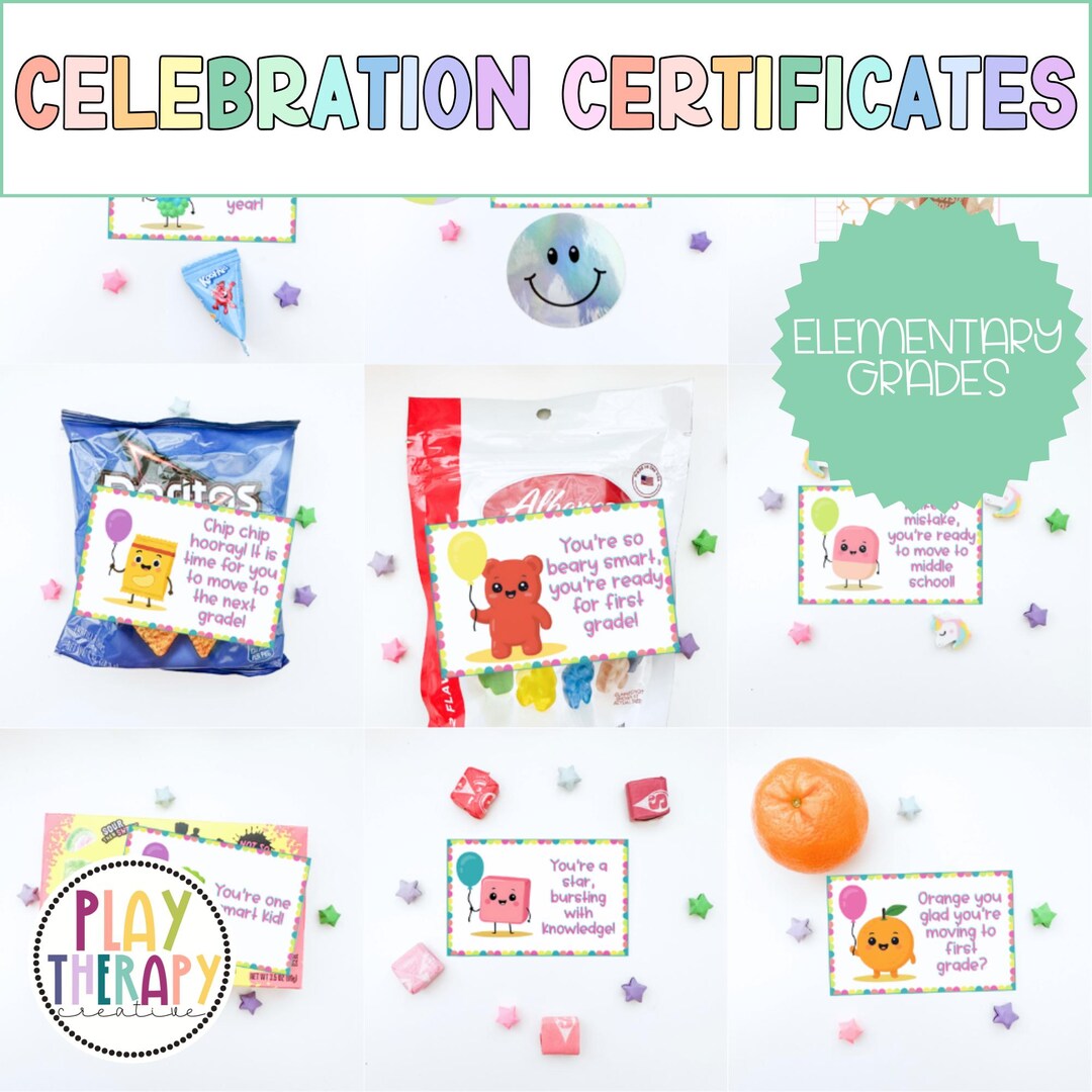 End of the Year Student Gift Celebration Certificates | Graduation ...