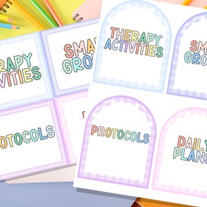 Pastel File Folder Tabs, Labels | Pastel Classroom Decor | Modern ...
