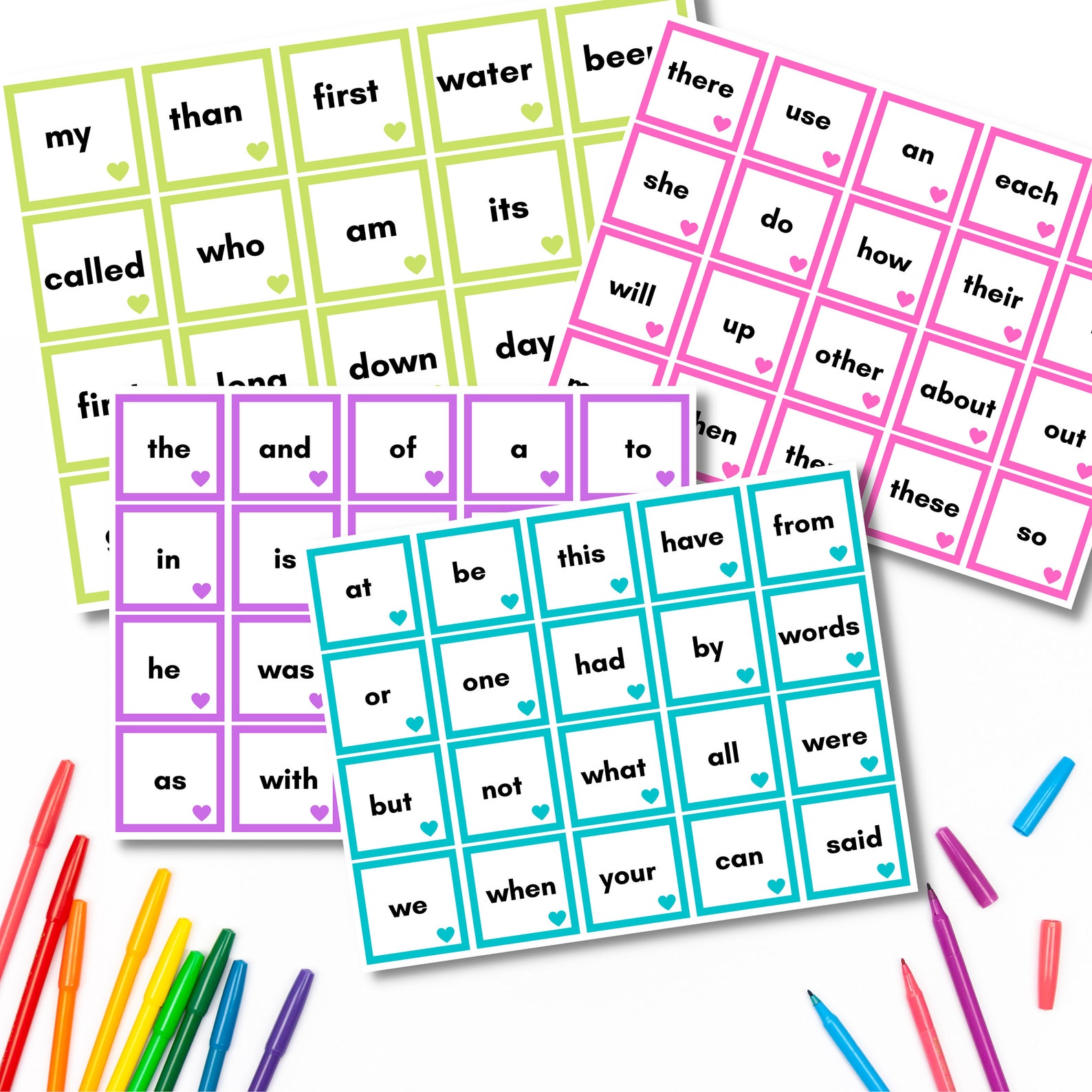 Sight Word Flash Cards for Frys First 1000 Sight Words / | Etsy