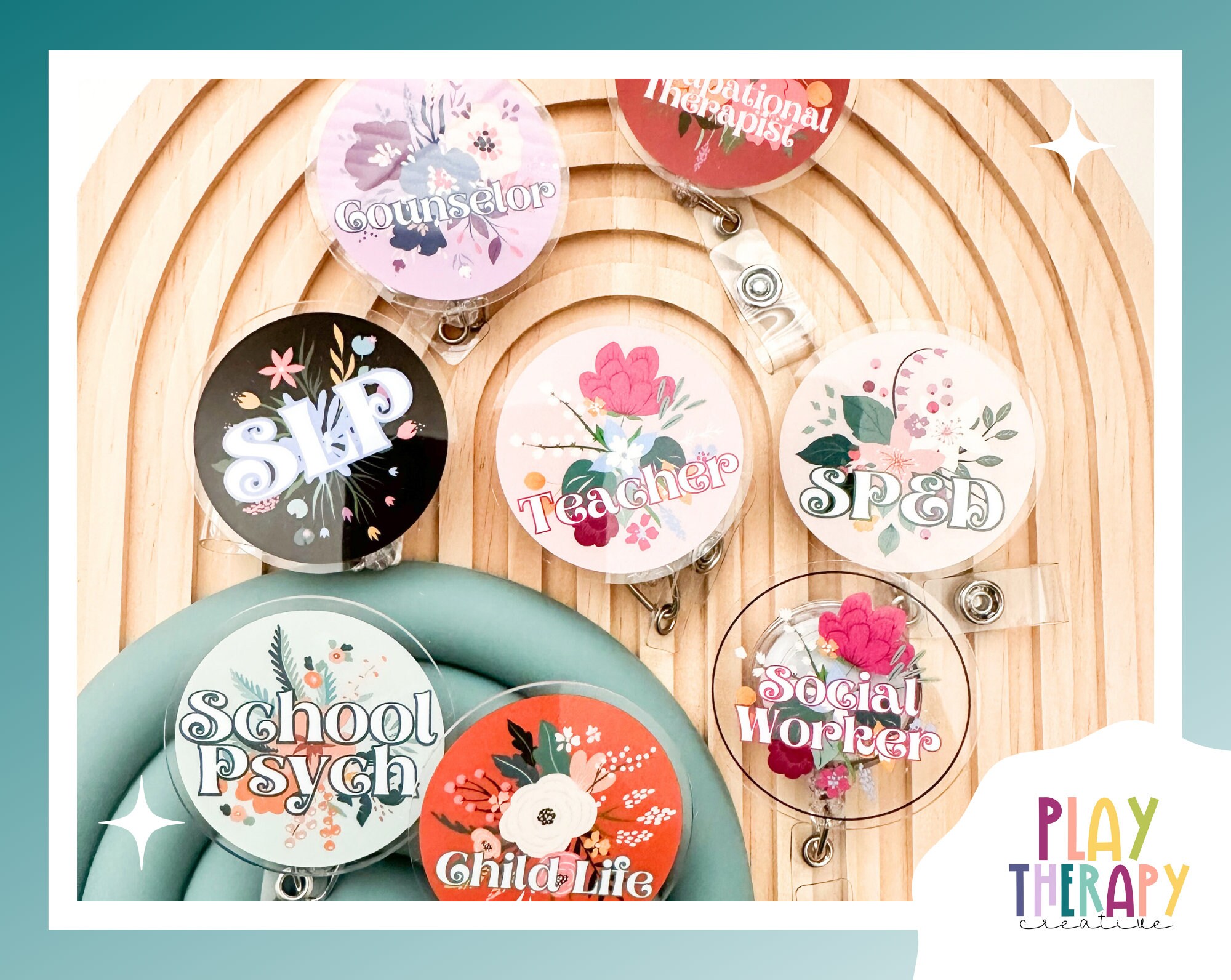 Badge Reels | Retractable Bade Reels for | Teacher | Child Life ...