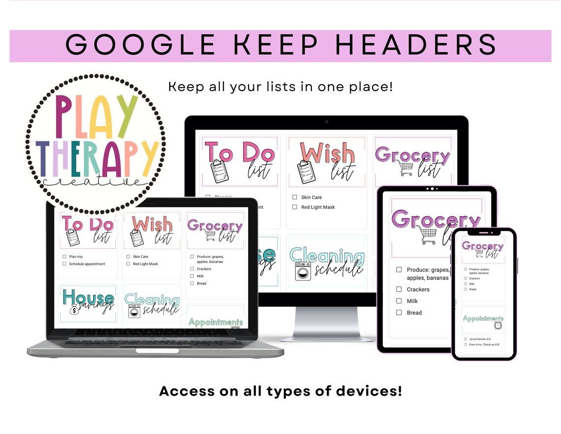 550+ Brights | Google Keep Headers for Parents | Organize Your Digital ...