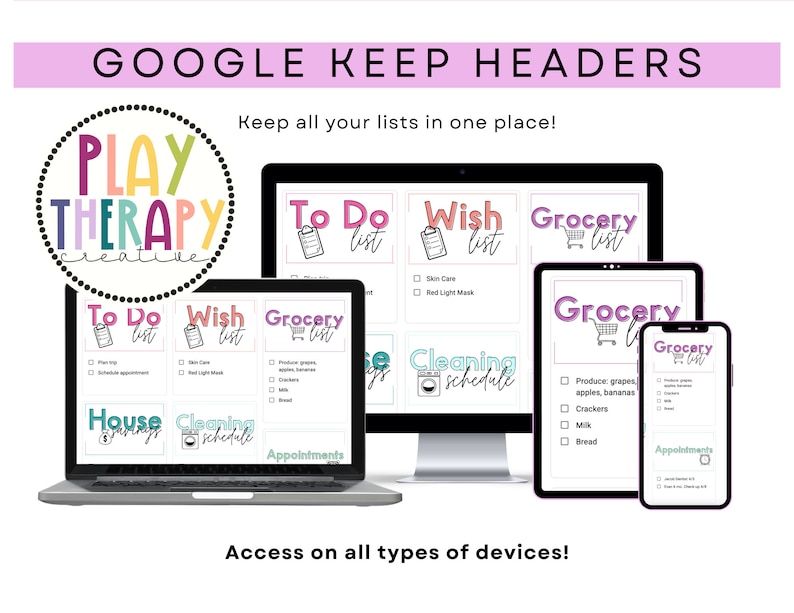 550+ Brights | Google Keep Headers for Parents | Organize Your Digital ...