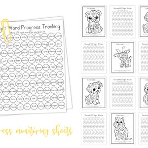 Dot Marker Reading Practice Coloring Pages | Second 100 Sight Words ...