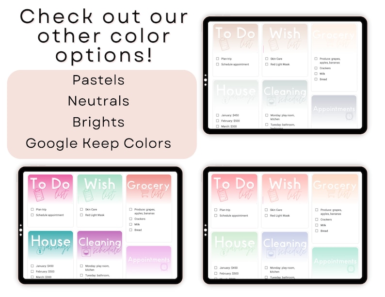 650+ Ombre Google Keep Colors | Google Keep Headers for Parents ...