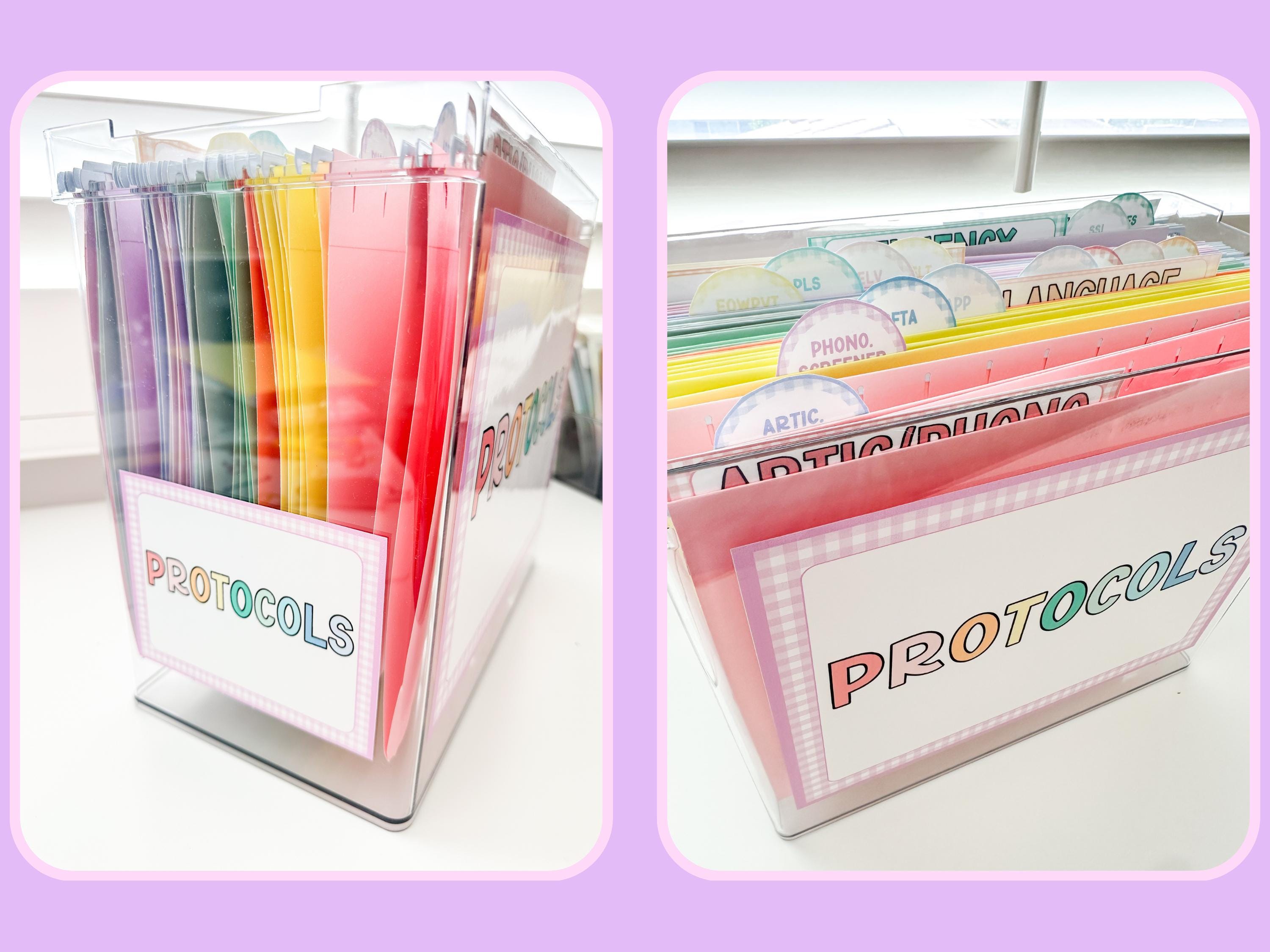 Pastel File Folder Tabs, Labels | Pastel Classroom Decor | Modern ...