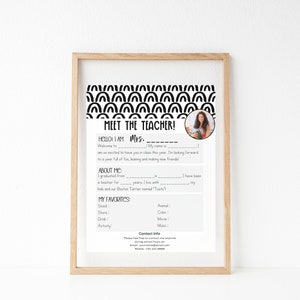 Editable Meet the Teacher Letter Template for Back-to-school ...