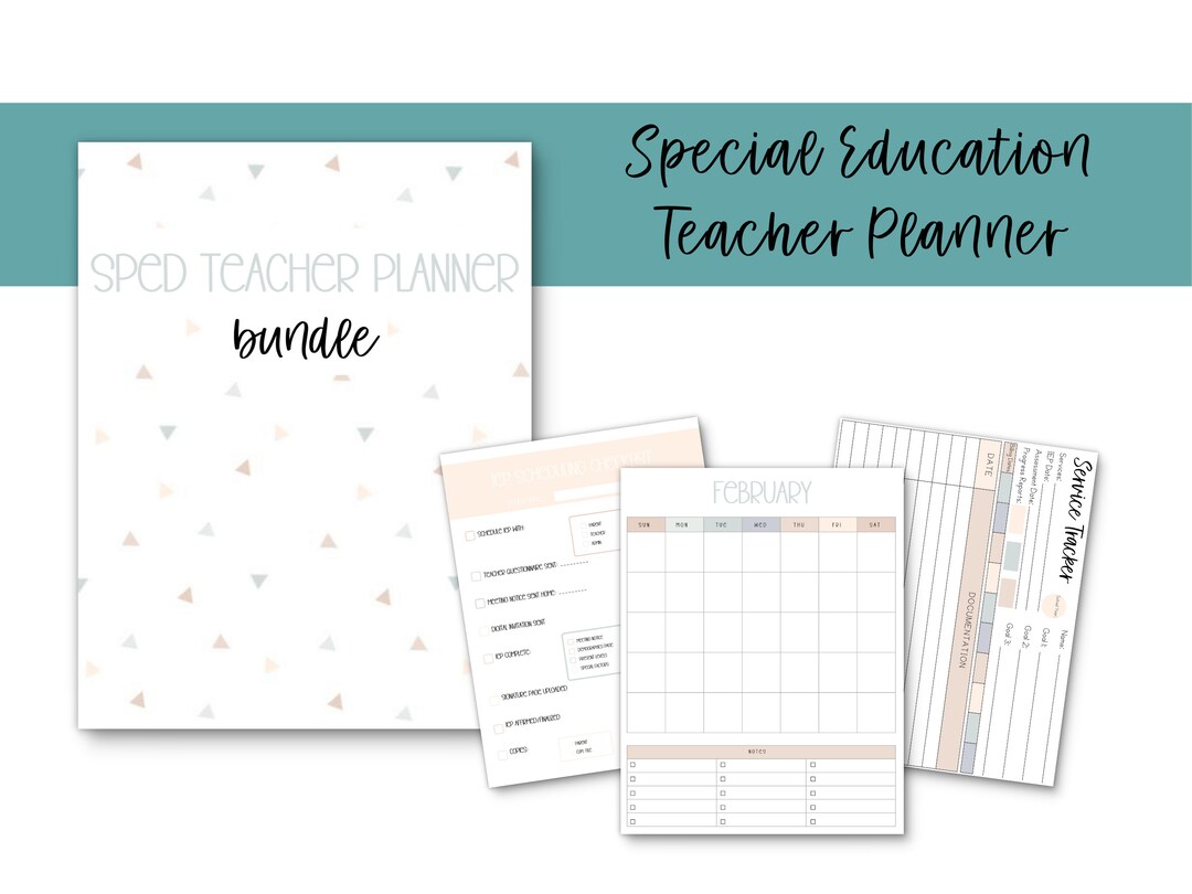 Printable Special Education Teacher Planner | Digital Download Calendar ...