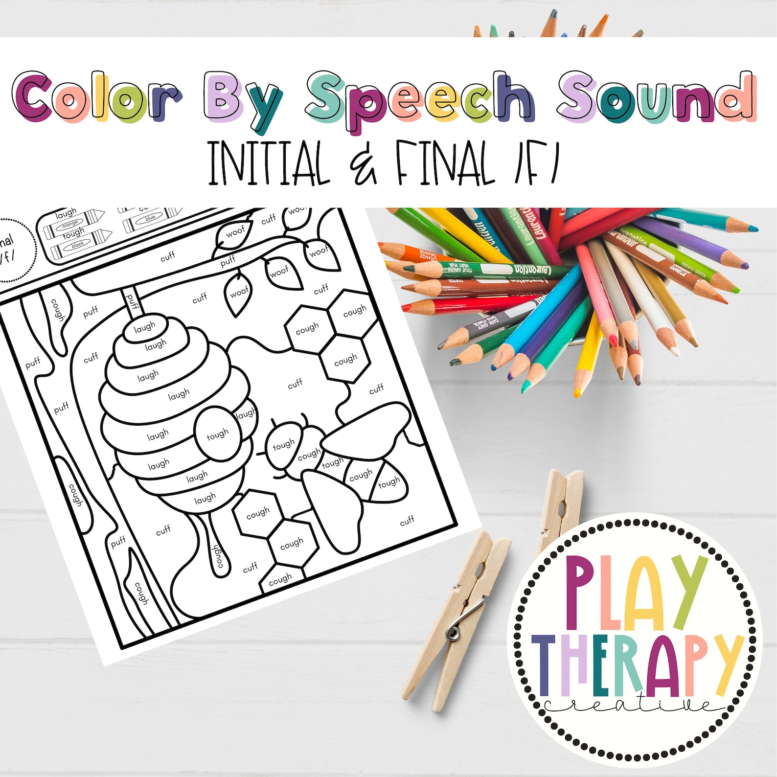 Set of 10 /f/ Sound Spring Themed Coloring Pages for Speech - Etsy