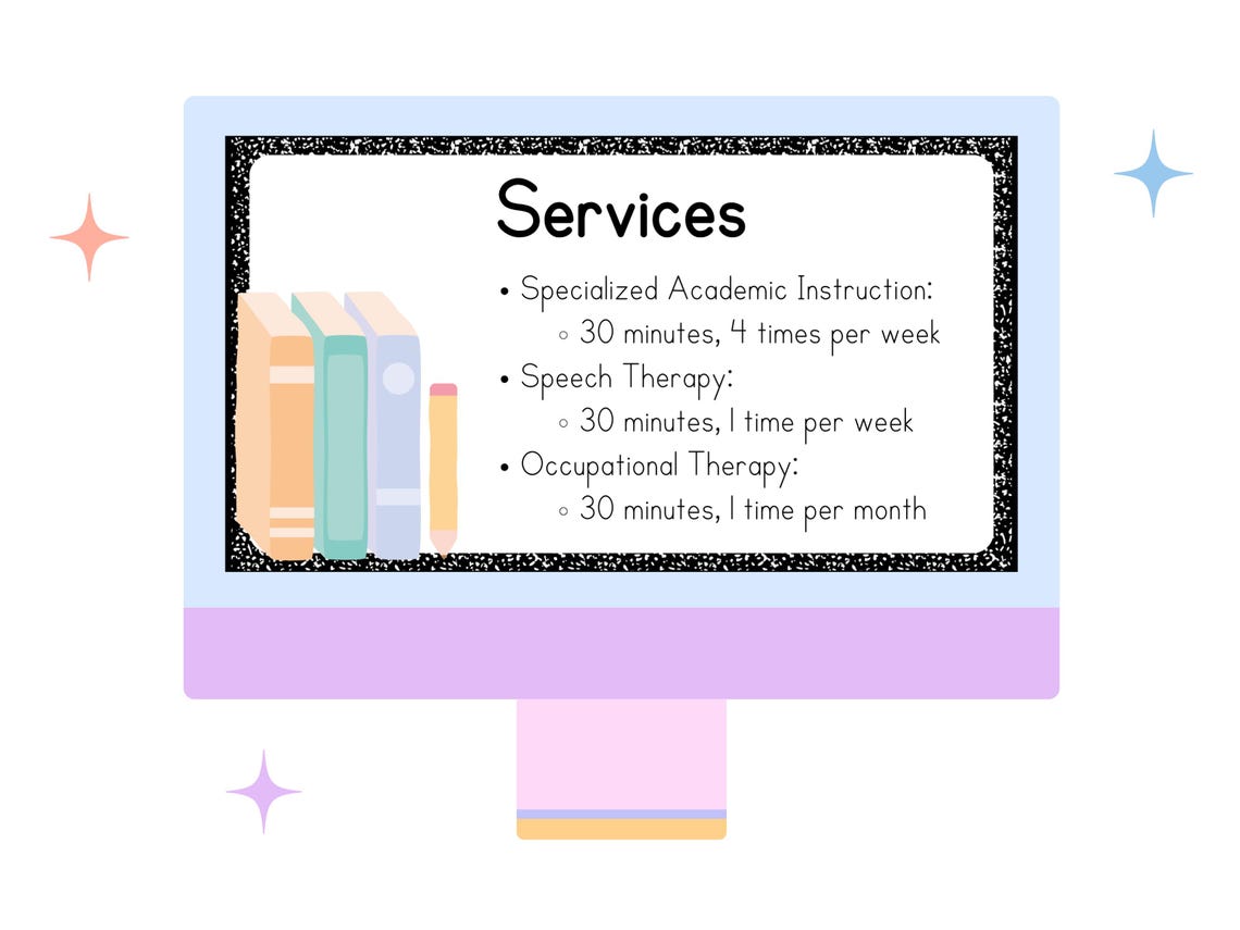 IEP Slide Deck Template for Canva | Editable SLP and Sped Teacher ...