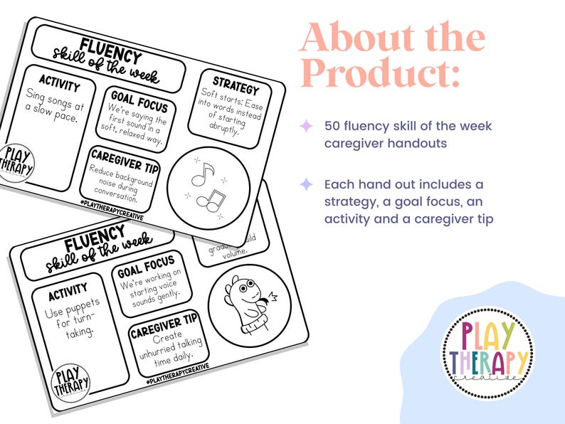Fluency Skill of the Week Handouts | 50 Fluency Strategy Activities for ...