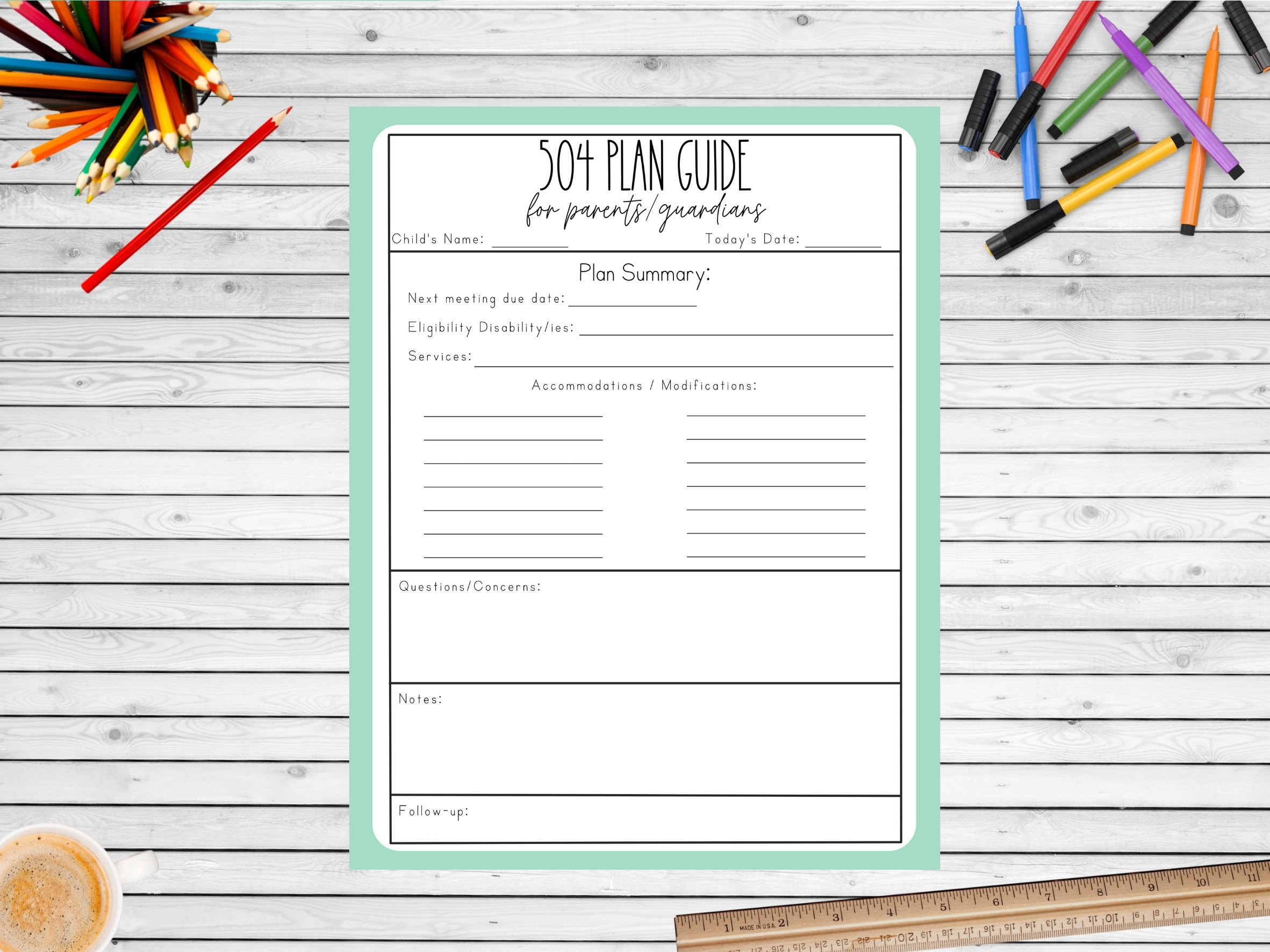 504 Plan Guide for Parents & Guardians / Special Education Support ...