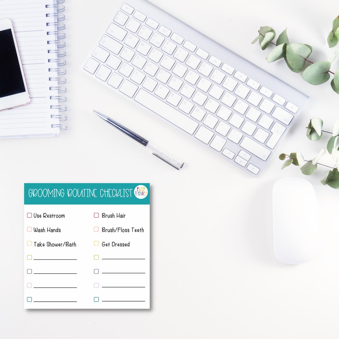 Grooming Checklist Sticky Notes / SLP Sticky Notes / IEP Checklist ...