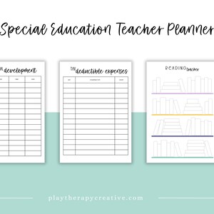 Printable Special Education Teacher Planner Digital Download Calendar ...