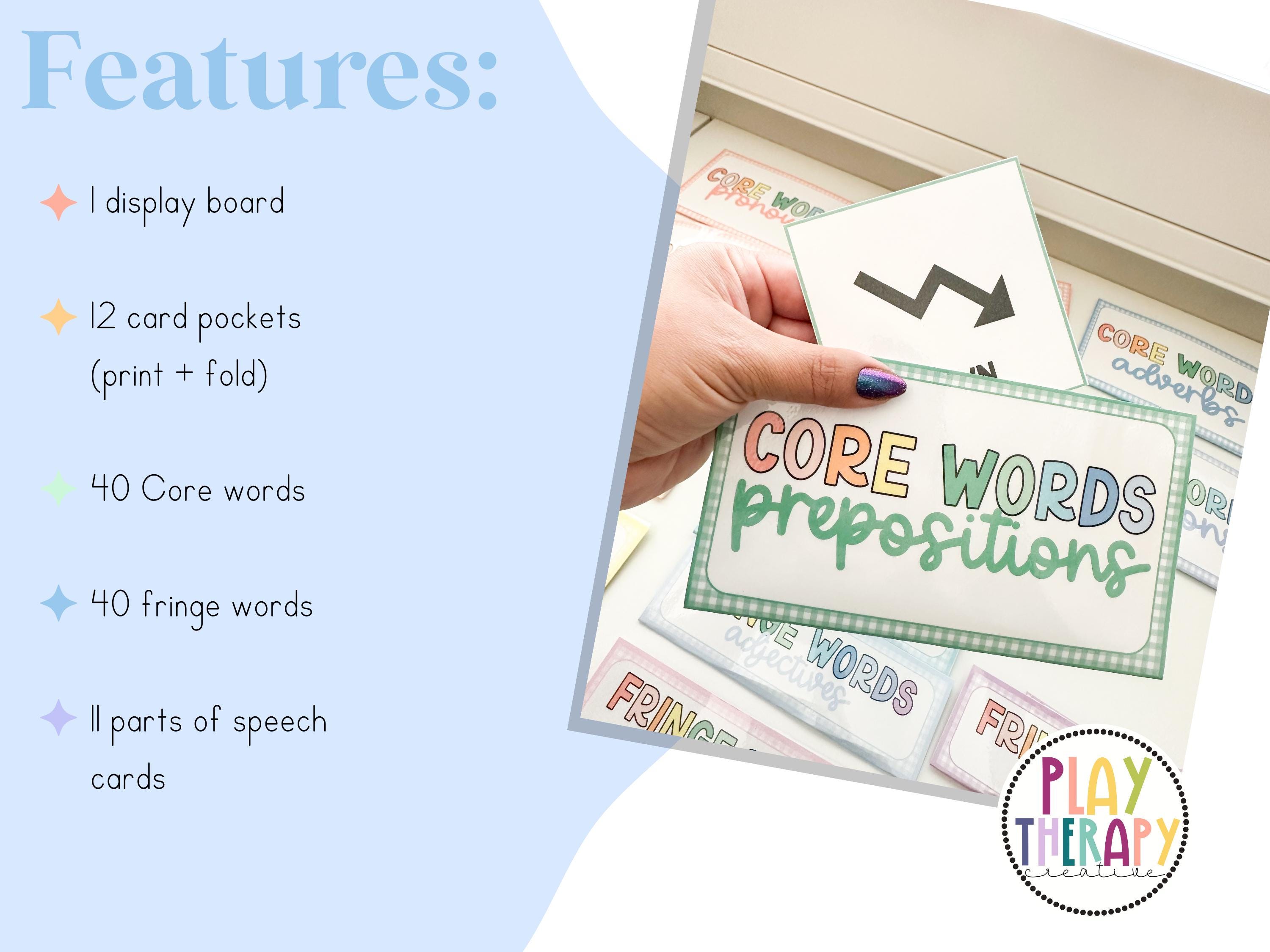 AAC Core Word of the Week Display | Speech Therapy | Communication ...