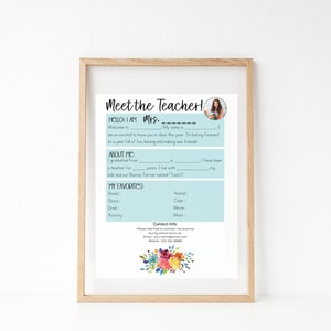 Editable Meet the Teacher Letter Template for Back-to-school ...