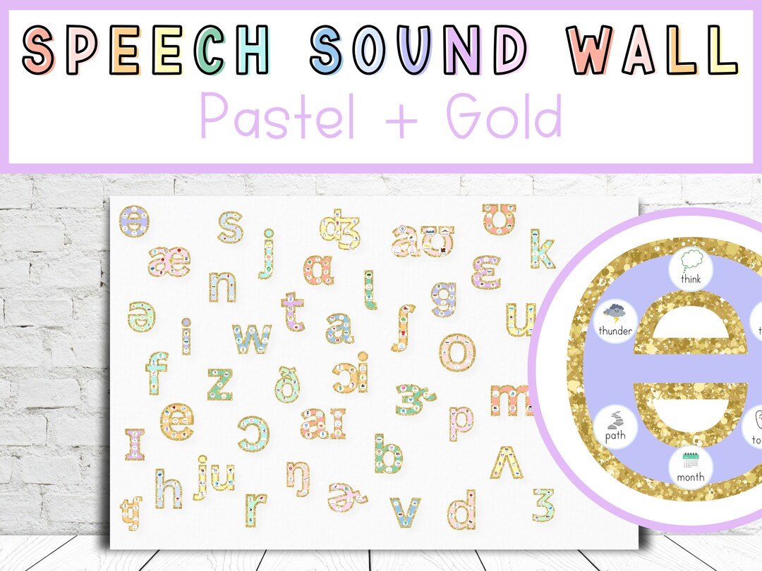 Speech Therapy Sound Wall | Speech Room Decor | SLP Classroom Decor ...