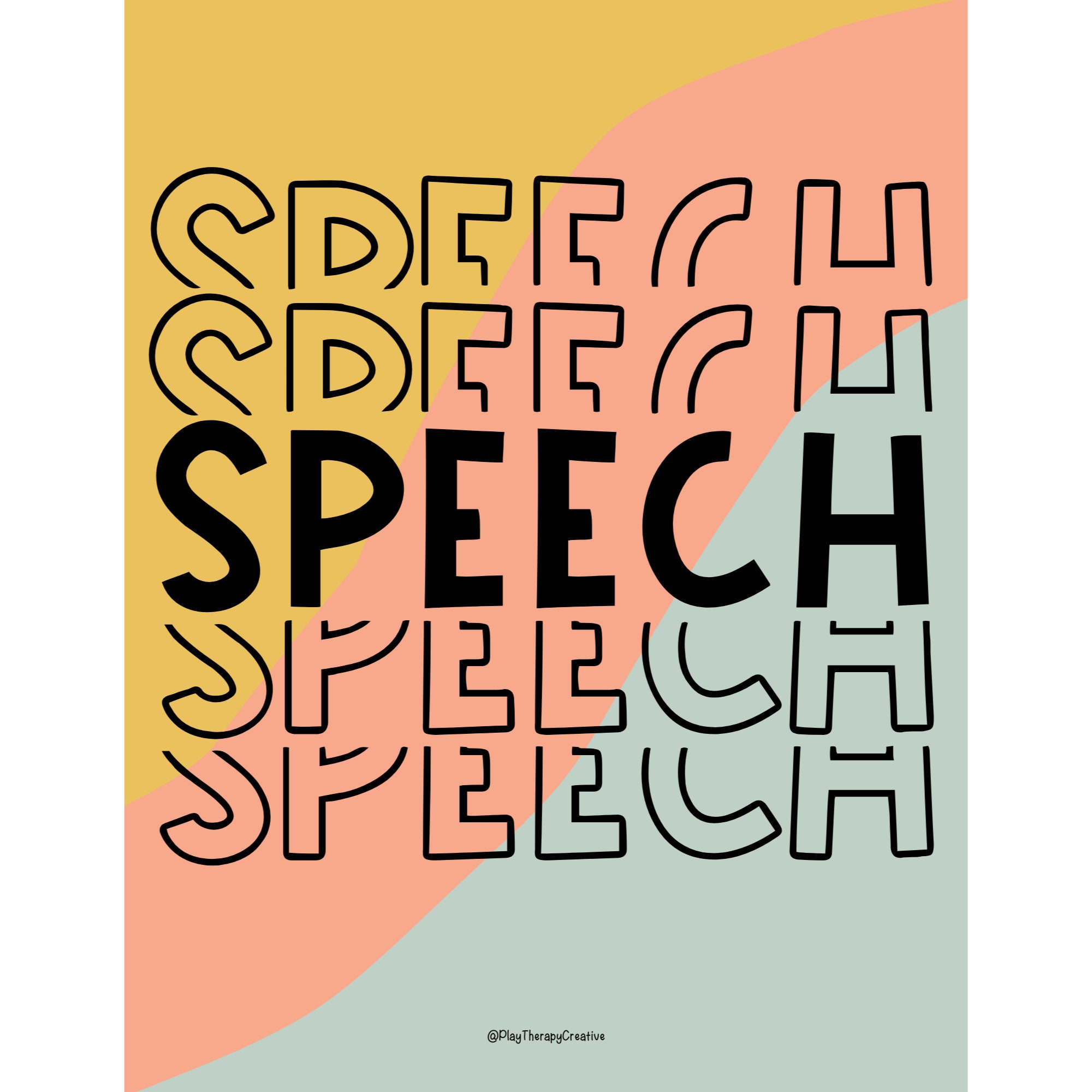 Speech Therapy Wall Art Bundle of 4 Prints / SLP Poster / - Etsy