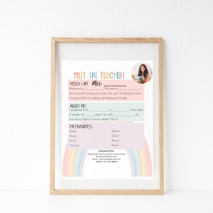 Editable Meet the Teacher Letter Template for Back-to-school ...