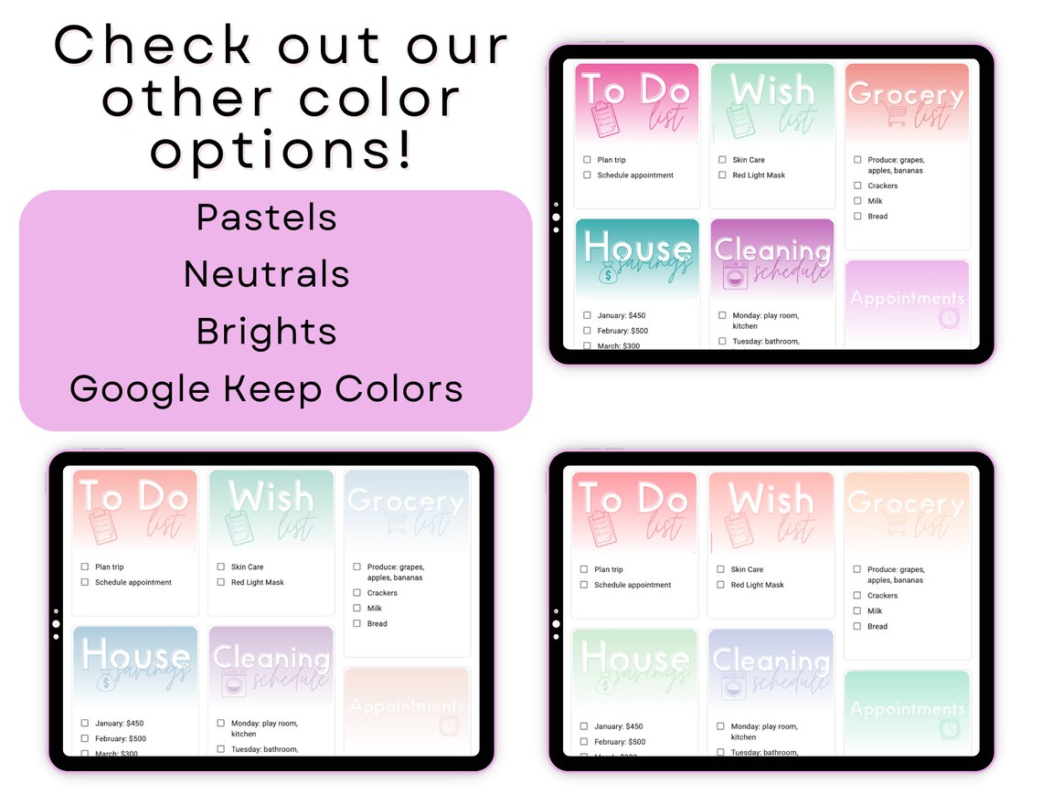 550+ Brights | Google Keep Headers for Parents | Organize Your Digital ...