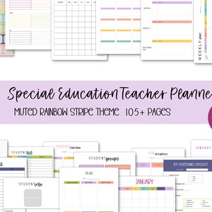Printable Special Education Teacher Planner Digital Download Calendar ...
