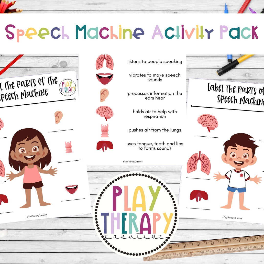 Speech Machine Speech Therapy Activity / SLP / Stuttering Therapy ...