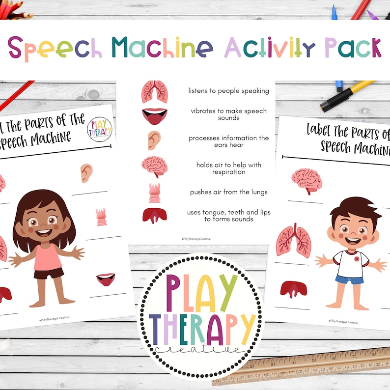 Speech Machine Speech Therapy Activity / SLP / Stuttering Therapy ...