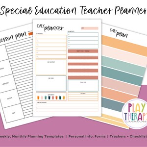 Printable Special Education Teacher Planner Digital Download Calendar ...