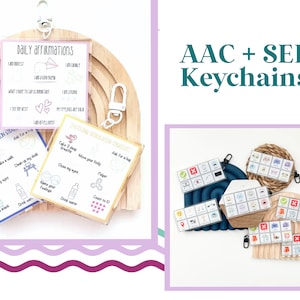 AAC Keychain for Communication | Speech Therapy | Communication Board ...