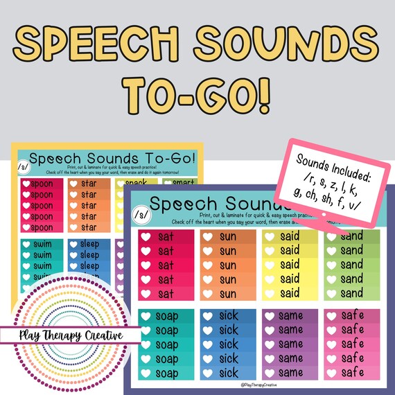 17 Articulation Practice Sheets/ SLP / Articulation Therapy / - Etsy