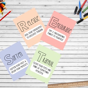 Calming Corner Mindfulness Break Cards for Classrooms | Classroom ...