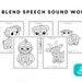 Dot Marker Speech Sound Practice Coloring Pages | /s/ Blend Sound Words ...
