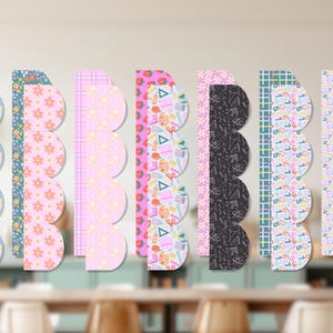 School Supplies Bulletin Board Borders Decor | Pastel Bulletin Board ...