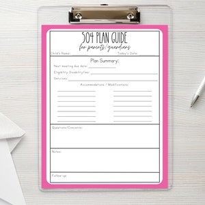 504 Plan Guide for Parents & Guardians / Special Education Support ...