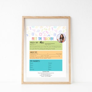 Editable Meet the Teacher Letter Template for Back-to-school ...