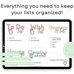 350 Pastels Google Keep Headers for Parents Organize Your Digital Lists ...