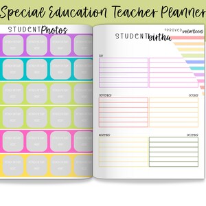Printable Special Education Teacher Planner Digital Download Calendar ...