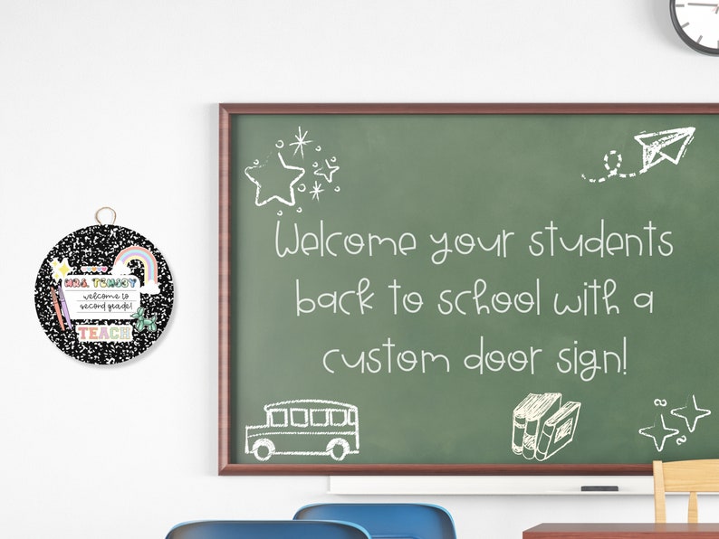 Teacher Door Sign | Classroom Decor | Classroom Welcome Sign | Teacher ...