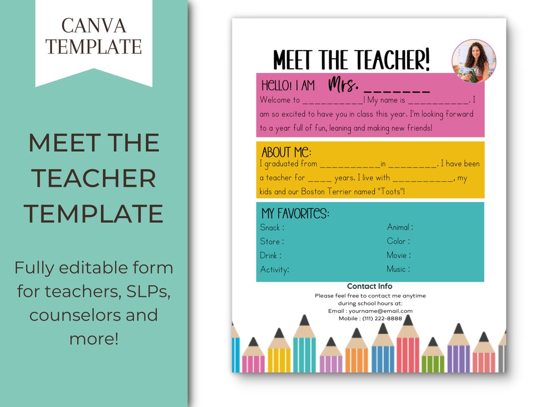 Plantilla editable de carta para conocer al maestro para presentaciones ...