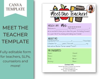 Editable Meet the Teacher Letter Template for Back-to-school ...
